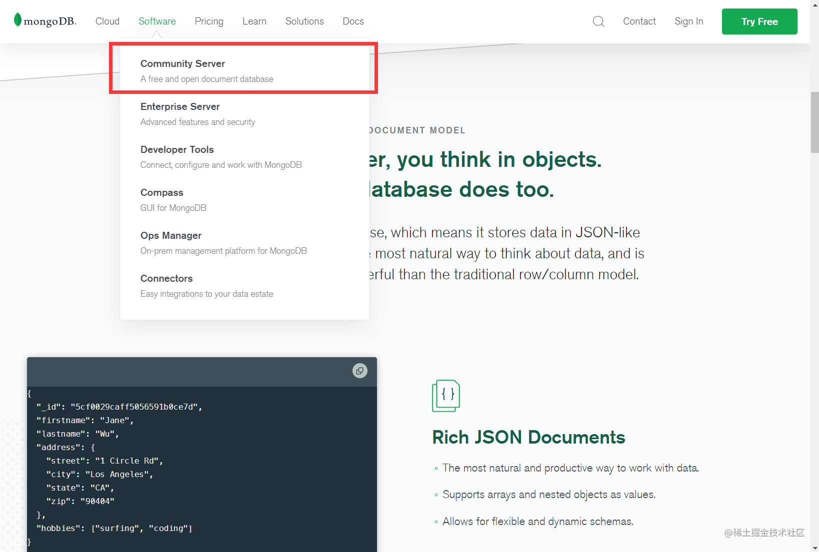 A straightforward database path: download and install MongoDB and ...