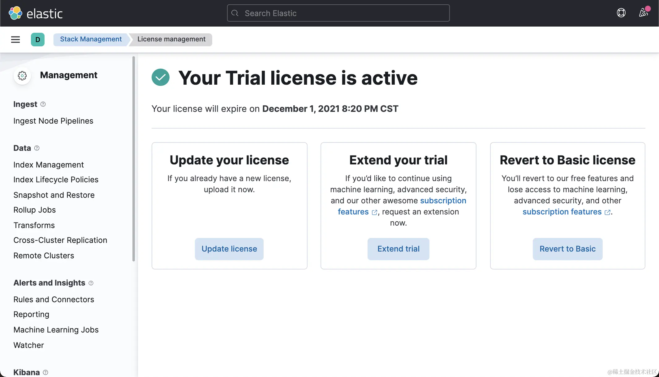 Elasticsearch：使用 JDBC client 连接到 Elasticsearch我详细地描述了如何使用 SQ - 掘金