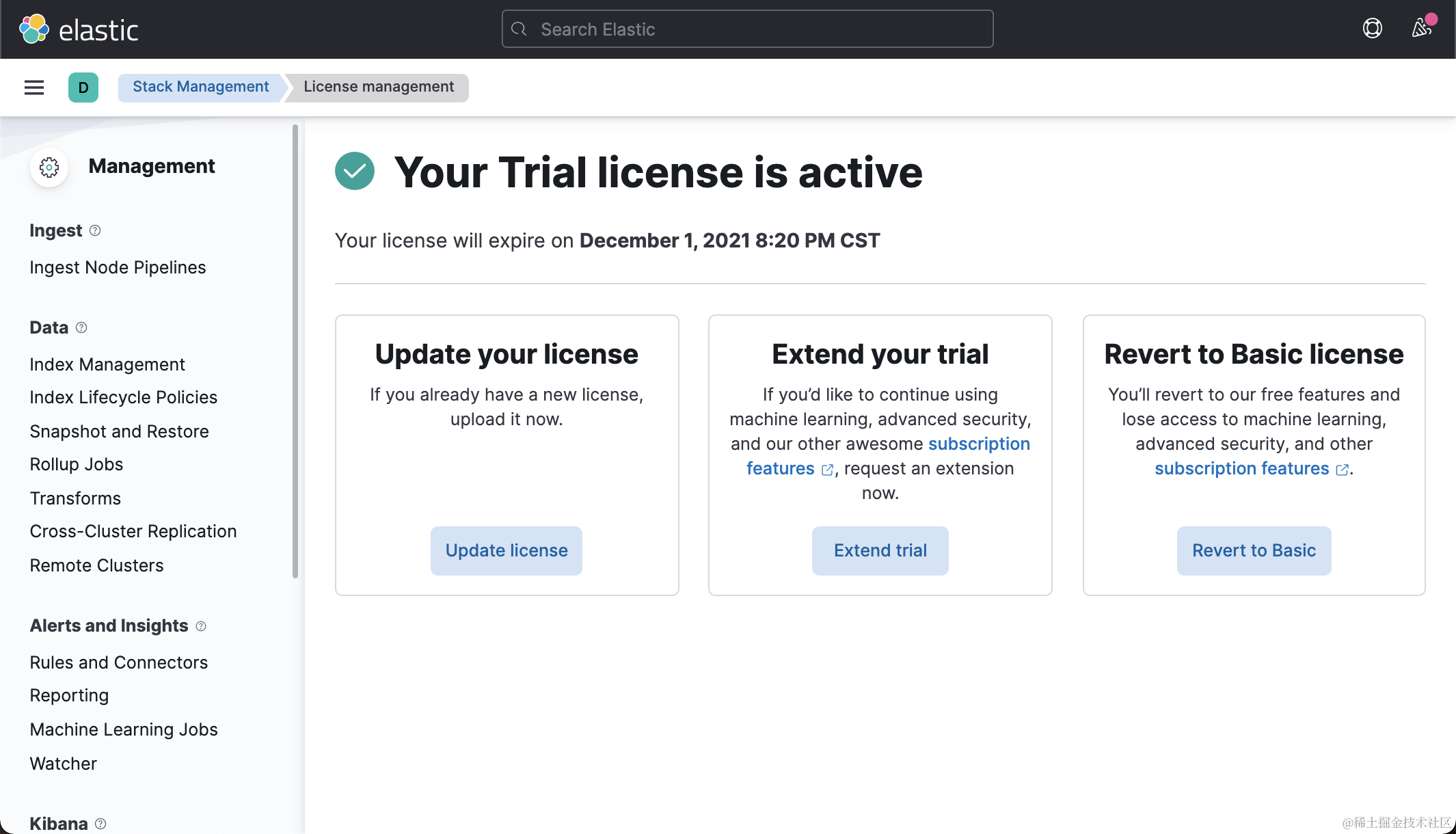 Elasticsearch：使用 Jdbc Client 连接到 Elasticsearch我详细地描述了如何使用 Sq 掘金