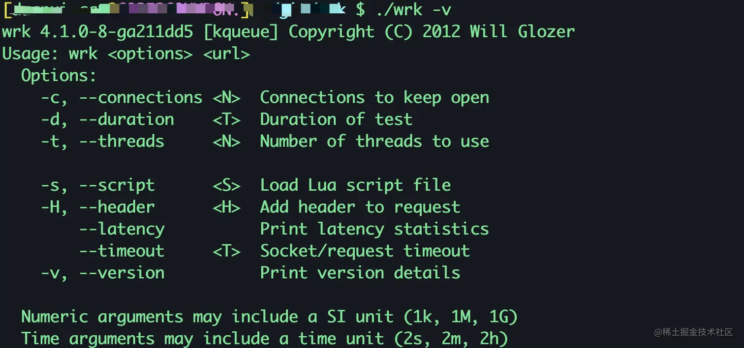 压测工具wrk的使用wrk是一款针对HTTP的基准测试工具，它结合了多线程以及类似epoll、kqueue的多事件模式， - 掘金