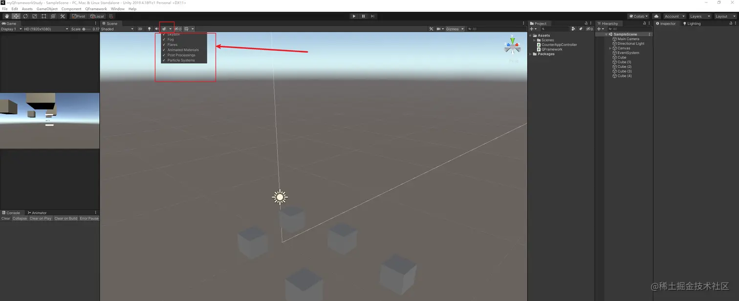 Unity再Scene下看不到东西，怎么办？Unity在Scene下看不到物体改怎么办？暂时发现两种情况会看不到物体，以 - 掘金
