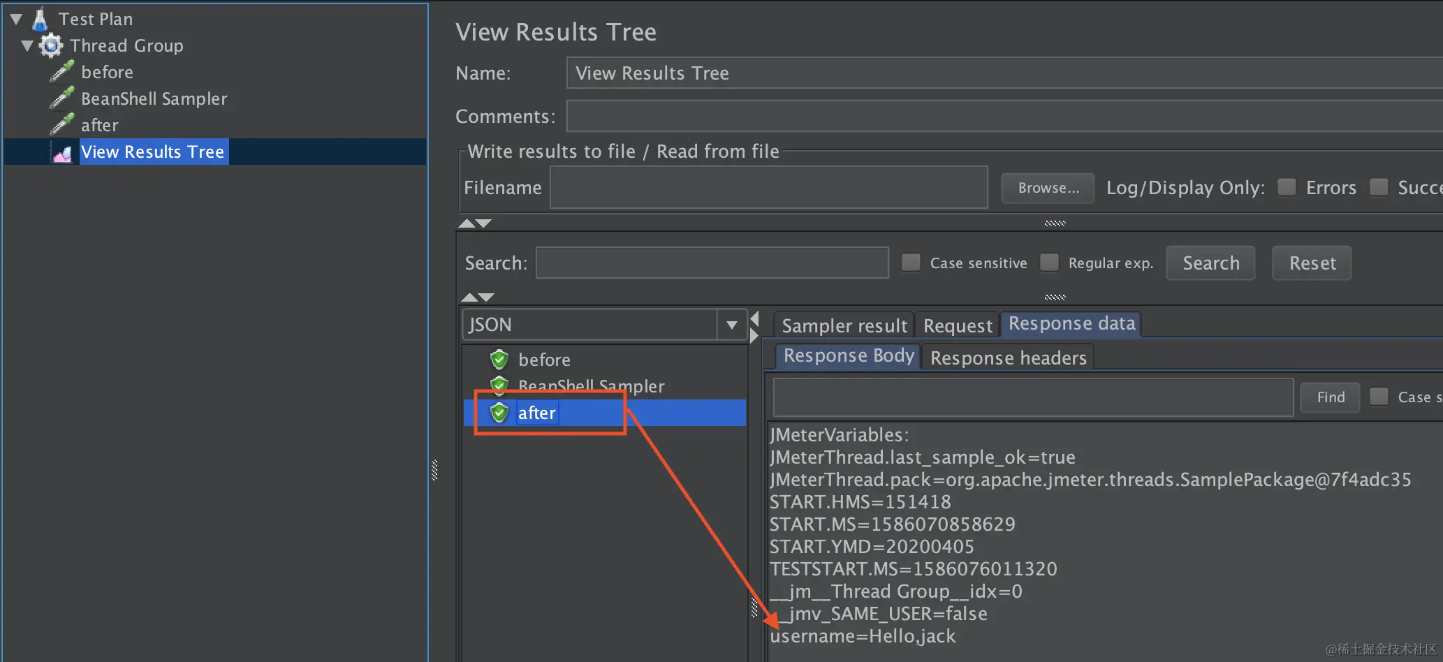 Jmeter系列之BeanShell使用BeanShell是一种完全符合Java语法规范的脚本语言，是轻量级的Java脚 - 掘金