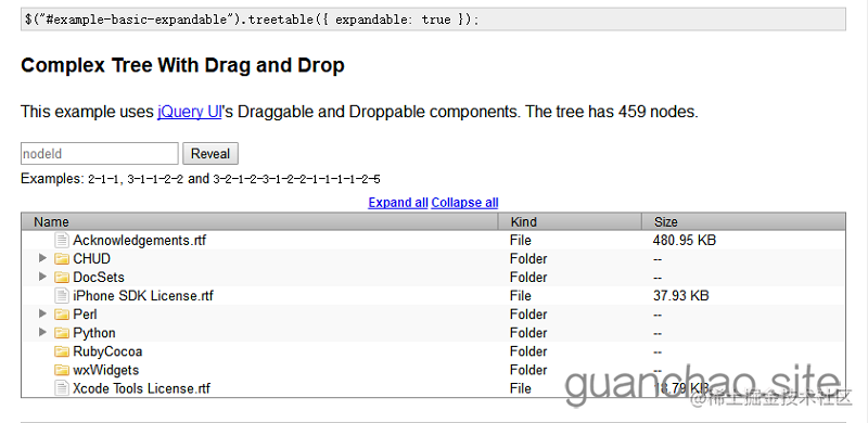 使用jquery treetable 实现树形表格拖拽 - 掘金