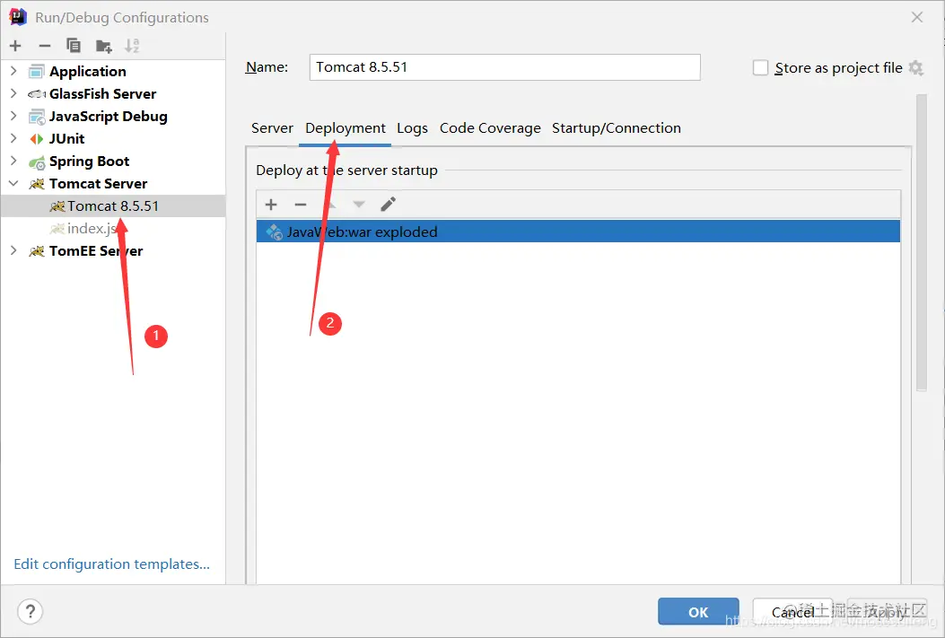 idea部署tomcat网页localhost:8080/文件名报错，要用localhost:8080/Web_war_exploded/文件名路径打开问题解决 - 掘金