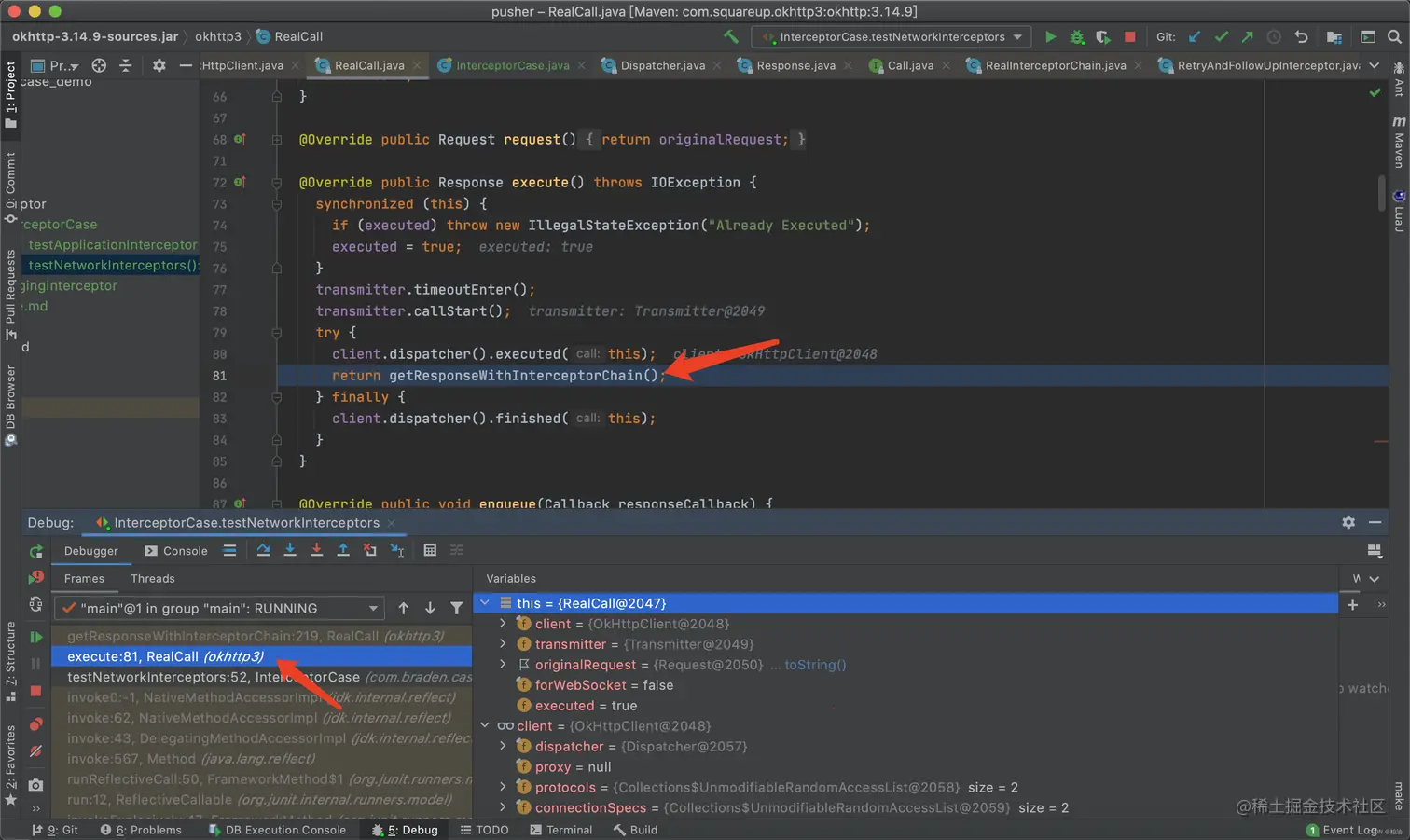 okhttp 应用之 Interceptors 拦截器，「实践 + 原理」一样都不少前言 okhttp 是什么？一款封装 - 掘金