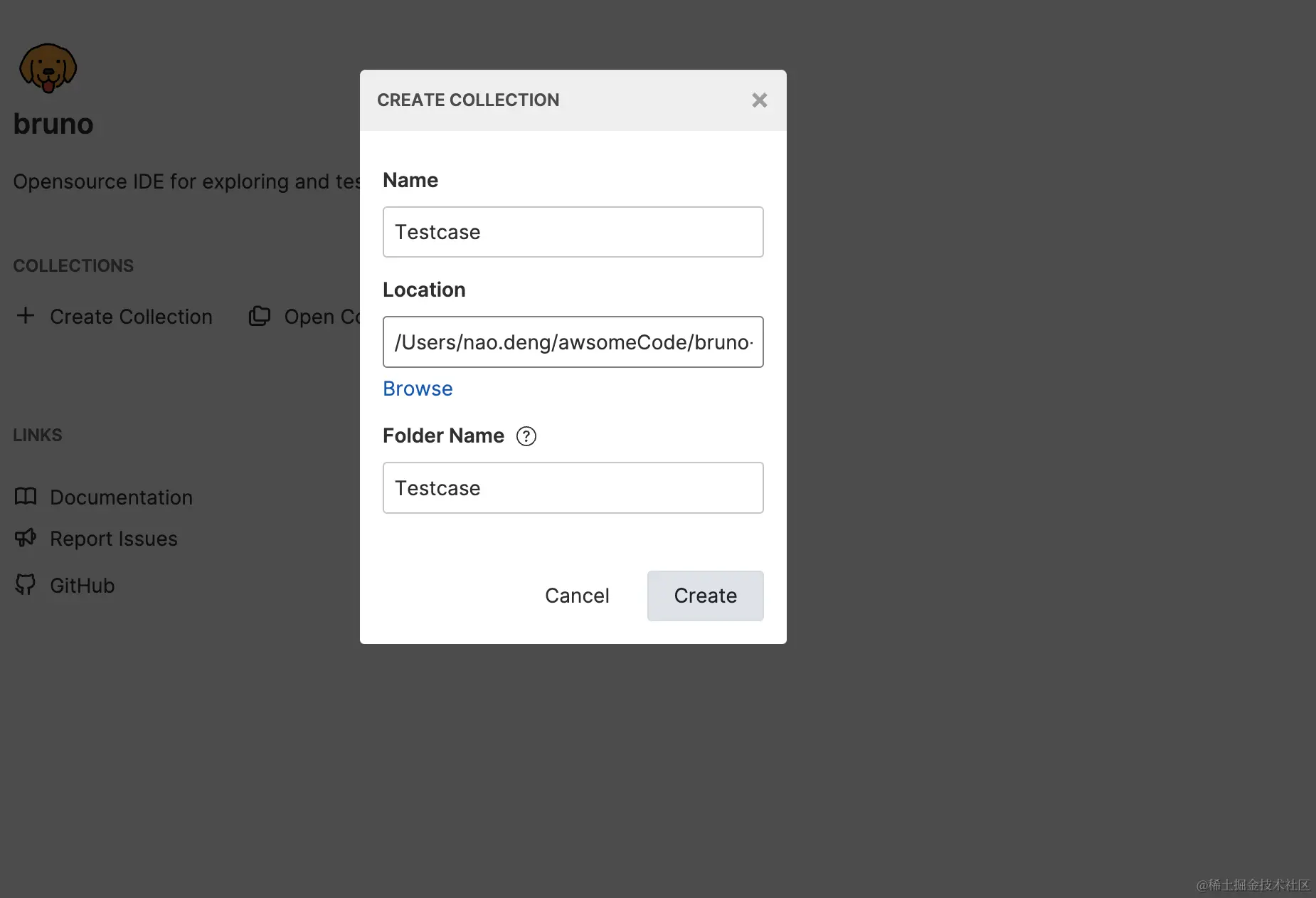 Bruno 接口自动化测试教程：从 0 到 1 搭建 Bruno 接口自动化测试项目这篇博文是 Bruno 接口自动化测 - 掘金