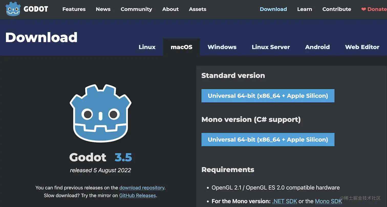Godot从入门到精通基础篇 第二章 安装Godot及熟悉软件界面Godot是一款开源的游戏引擎，功能强大，相较于 Un - 掘金