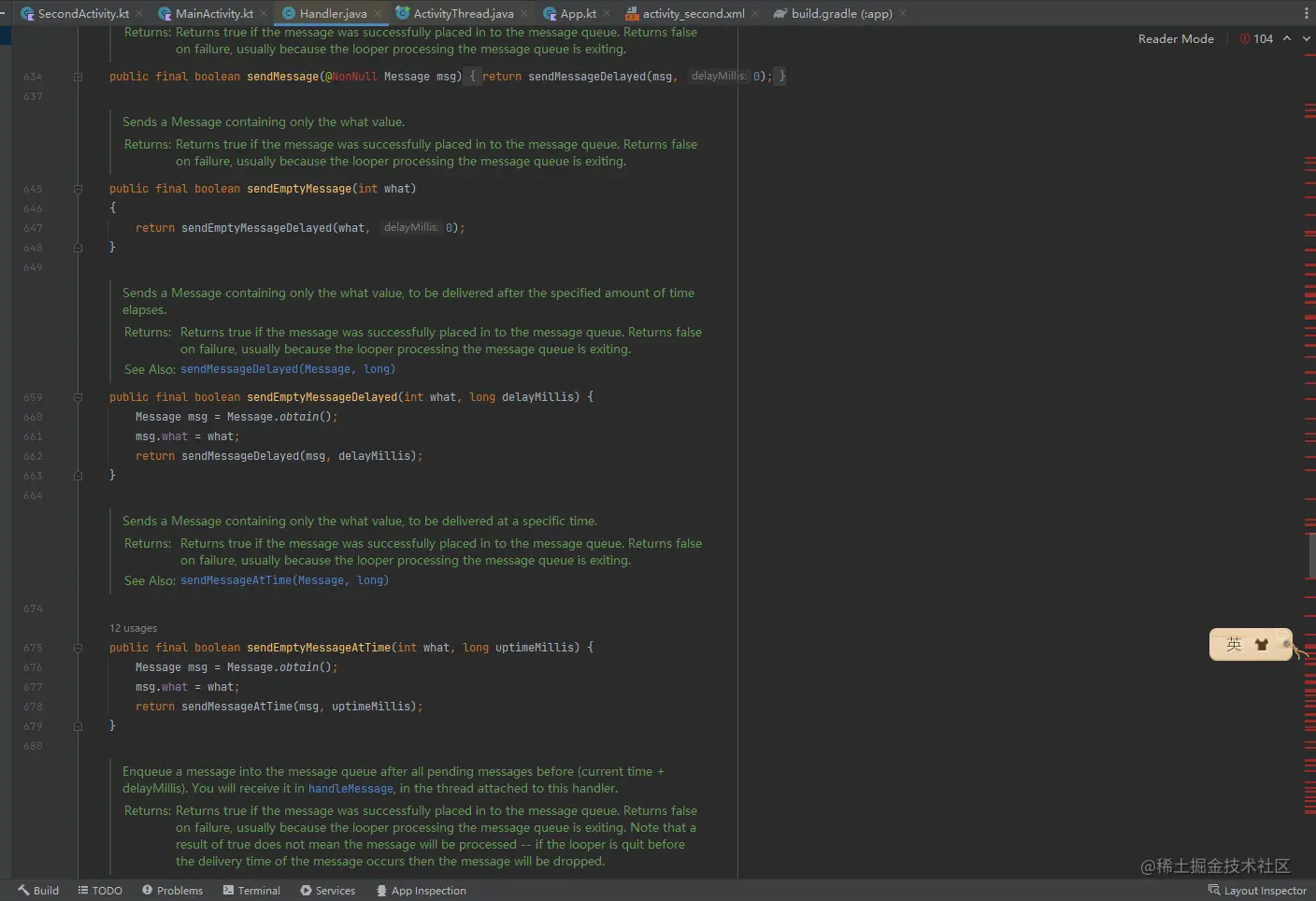 彻底搞清楚Handler，再也不怕面试官内存泄漏是什么？Looper、Message、Handler是什么关系？面试是不 - 掘金