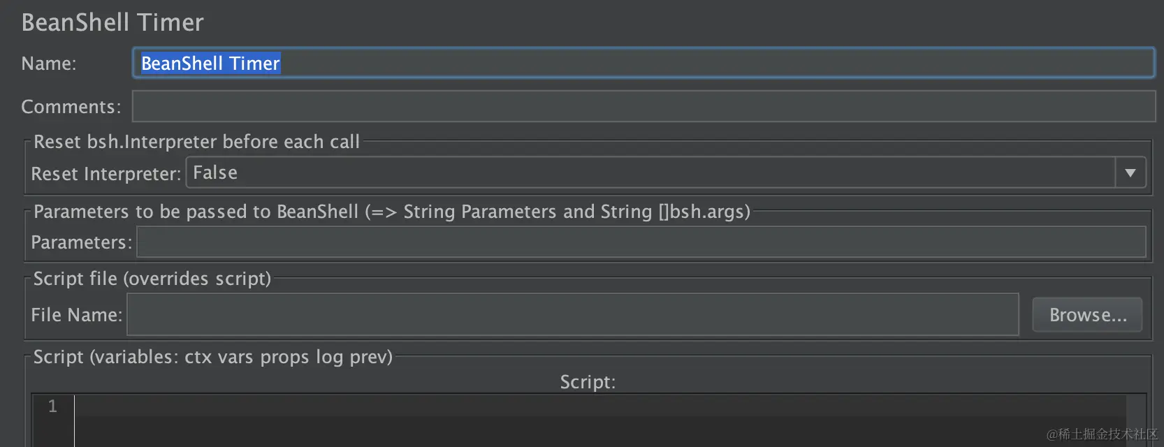 Jmeter系列之BeanShell使用BeanShell是一种完全符合Java语法规范的脚本语言，是轻量级的Java脚 - 掘金