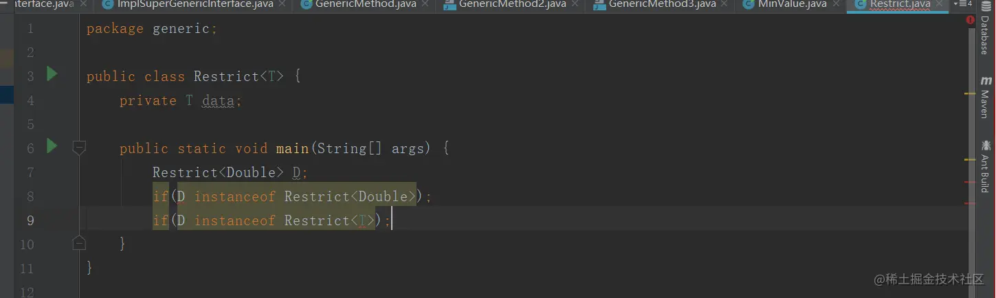 Java 泛型系列二：限定类型、泛型的约束与局限性以具体业务场景，介绍了 Java 泛型当中的限定类型变量、泛型的局限性 掘金