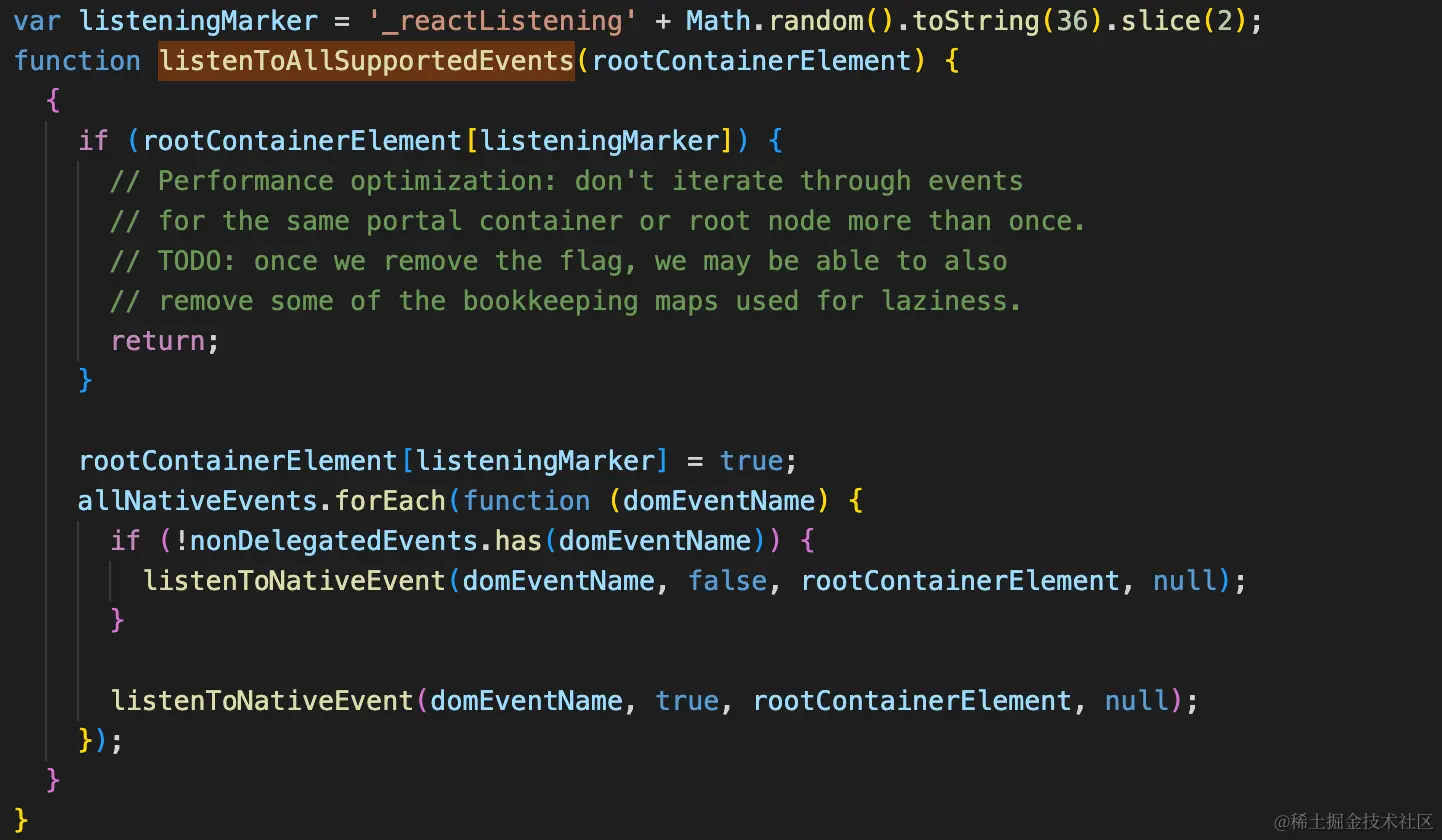 【React系列】合成事件为了兼容不同浏览器以及管理事件，React 自身实现了一套自己的事件机制，包括事件注册、事件的 - 掘金