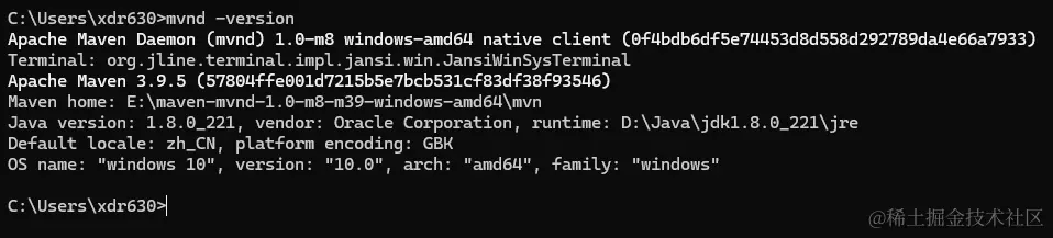 mvnd 安装和配置下载安装： https://github.com/apache/maven-mvnd/release - 掘金
