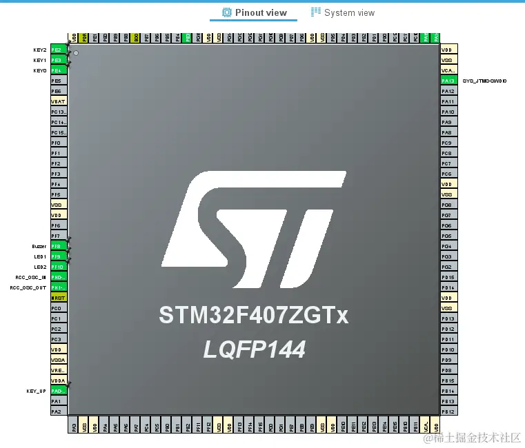 STM32 CubeMX GPIO 输入/输出实战之点亮LED灯STM32F407端口的16个GPIO引脚的功能可以单独 - 掘金