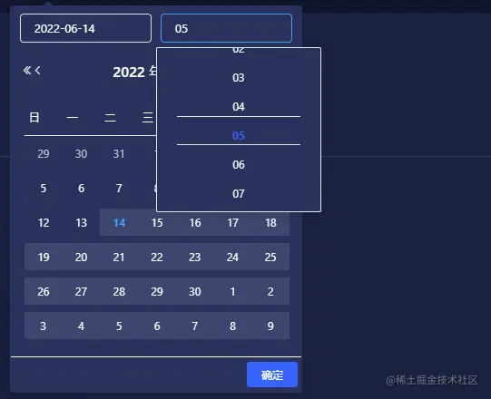 Elementui El Date Picker时间选择器暗色主题需要在el Date Picker组件内popper 掘金 