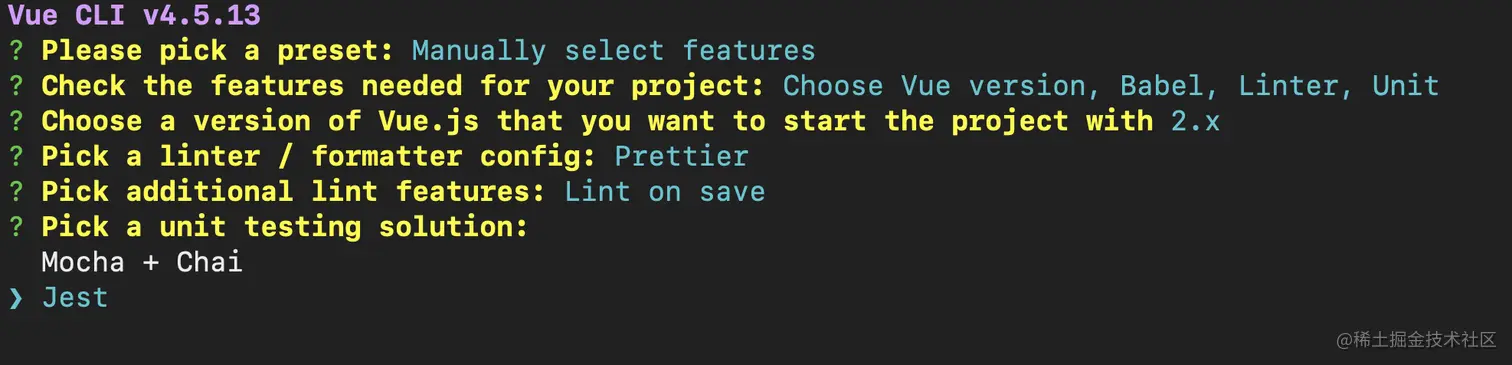 Vue Cli 手动创建项目 Vue Create Xxx使用 Vue Cli 提供的命令，创建一个叫 Vue Unit 掘金
