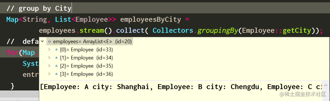 An example of using the Java Stream API to convert a List into a Map by custom grouping rules ...