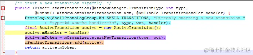 【Android14 ShellTransitions】（五）启动Transition这一节的内容涉及WMCore以及W - 掘金