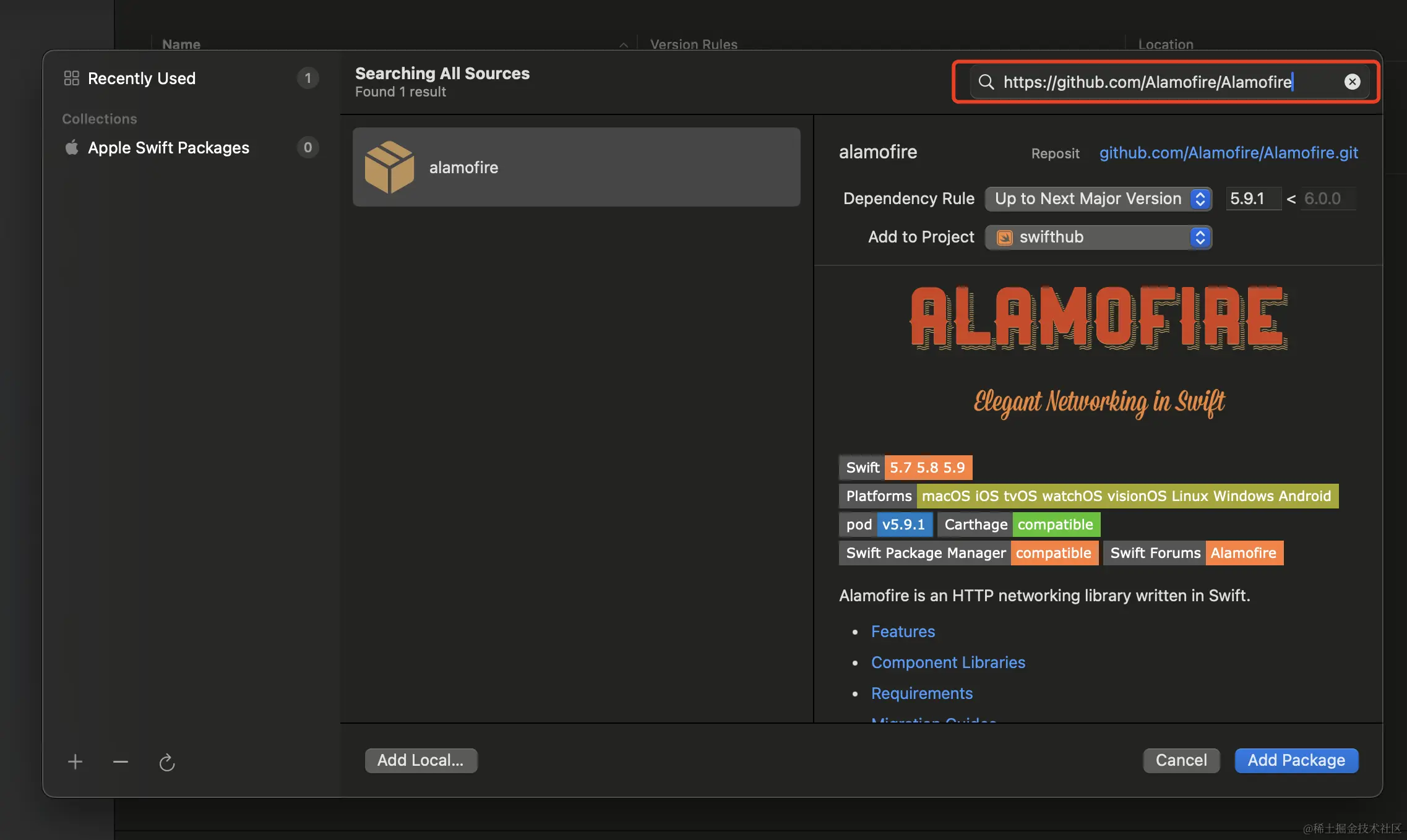 swift网络库Alamofire的安装及简单使用，苹果开发必备Alamofire 官方仓库地址：https://git - 掘金