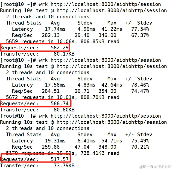aiohttp vs httpx 性能与代理最近在用 python 的协程做开发 由于异步 IO 的深入人心，且性能提升 - 掘金