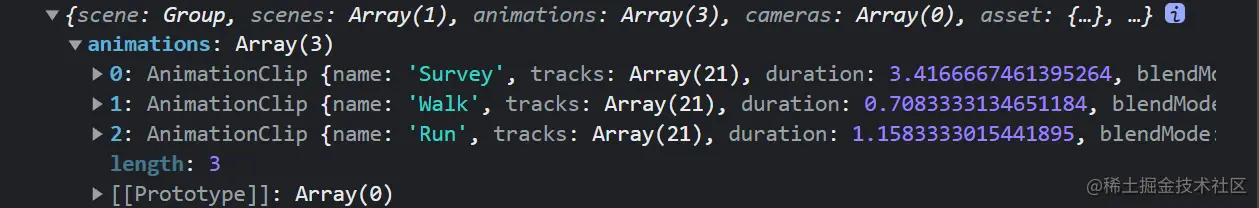 ⚡Three.js-在场景中导入3D动画模型在Three.js中，像创建比较简单的Mesh时，我们可以直接使用Three - 掘金