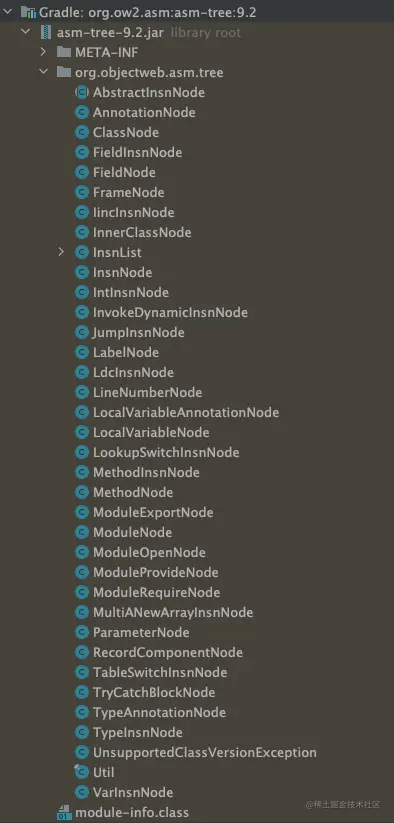 一起来学字节码插桩：ASM Tree API一 ASM介绍 ASM是一个通用的Java字节码操作和分析框架。它可用于修改 - 掘金