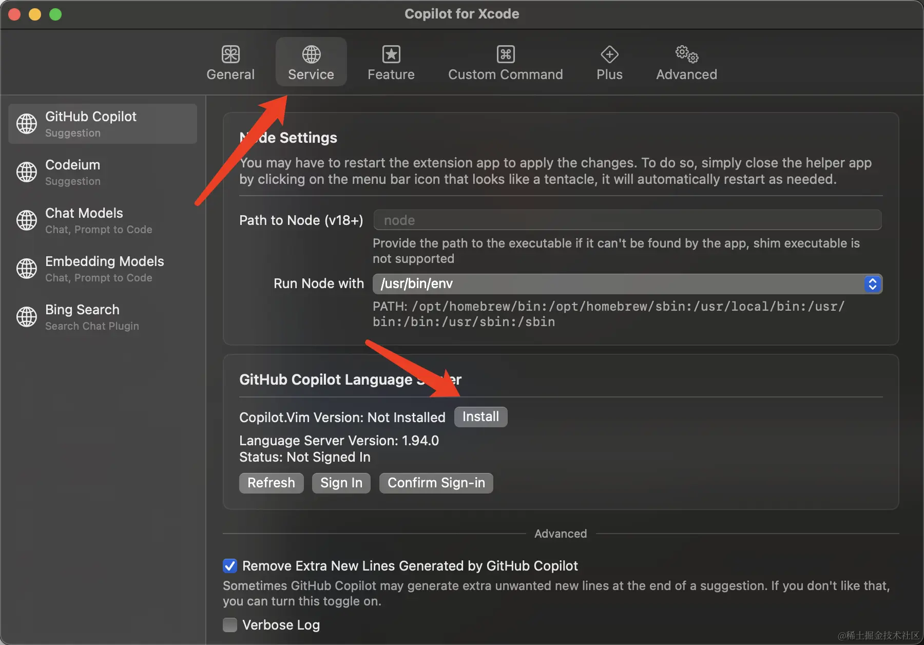 Xcode 集成 GitHub Copilot 随着 AI 编程助手的兴起，GitHub Copilot 成为了开发者的 - 掘金