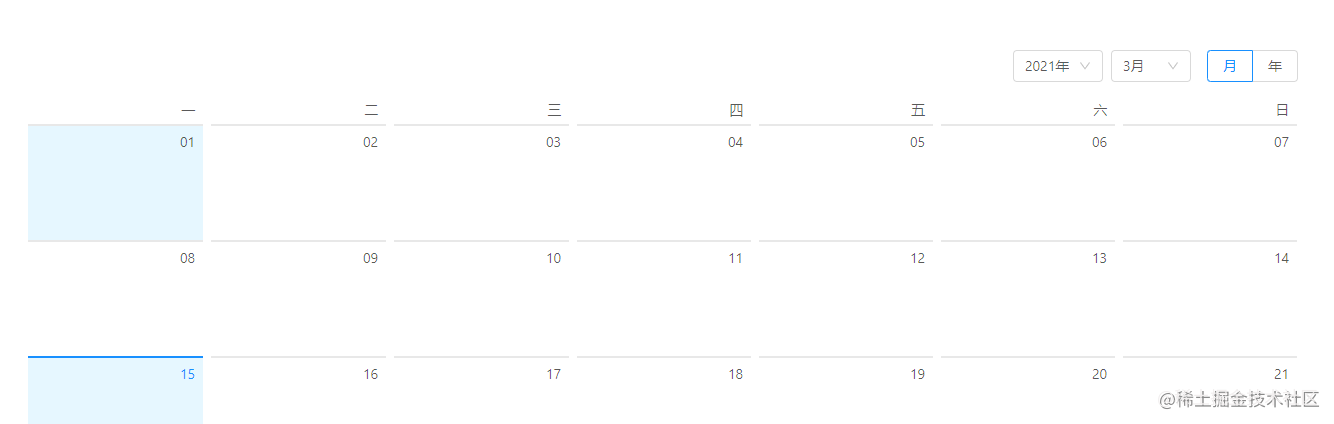 ant design calendar自定义增加[箭头切换] - 掘金
