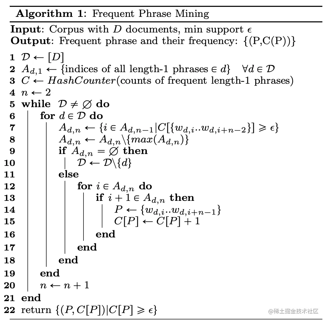 NLP系列之 半监督短语挖掘(Phrase Mining)为什么做短语挖掘？ 从文本数据中挖掘隐藏的结构。 文本数据中隐 - 掘金
