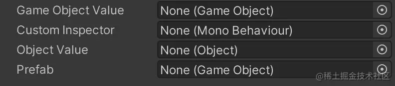 自定义 Unity 组件属性面板自定义 Unity 组件属性面板 为了开始学习今天的课程，我们现在 Unity 工程里面 掘金