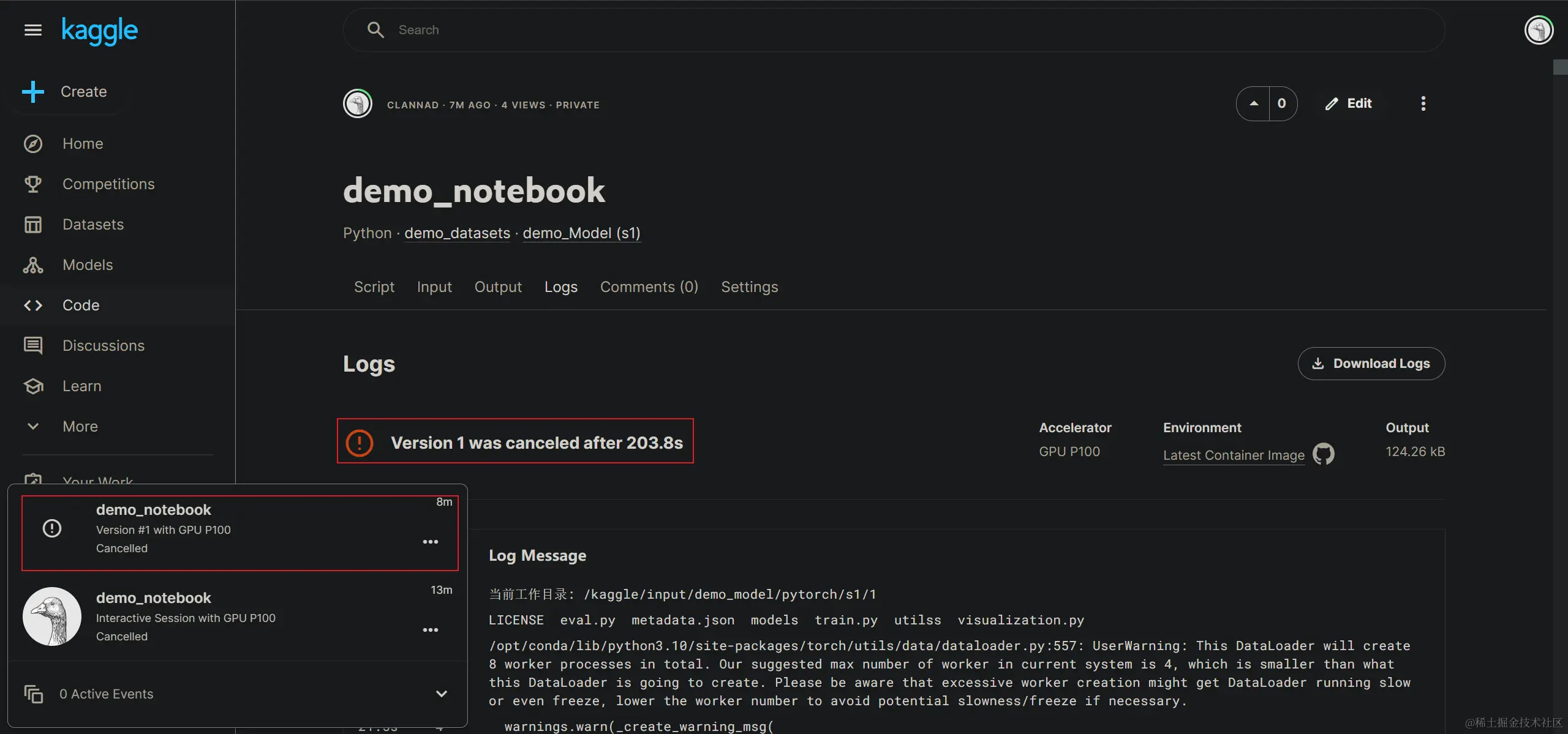 Kaggle训练模型教程Kaggle免费GPU的简易使用教程。 包含数据集、模型代码的上传，数据集和模型的挂载，调试运行 - 掘金