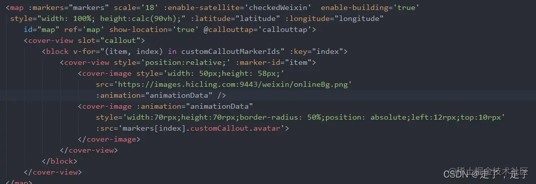 uniapp 实现小程序地图酷炫marker动画效果@TOC 前言 最近正在做小程序地图，收到ui 给的图，一开始以为很 - 掘金