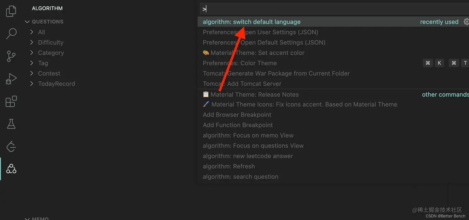 【mac系统】解决vscode中leetcode插件不能刷剑指offer题库1 问题 系统：mac Os 插件：leet 掘金