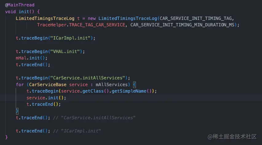 Android Automotive中的CarService启动过程分析CarService是Automotive中的核 - 掘金