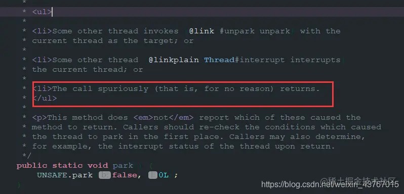 Java LockSupport以及park、unpark方法源码深度解析介绍了JUC中的LockSupport阻塞工具 - 掘金