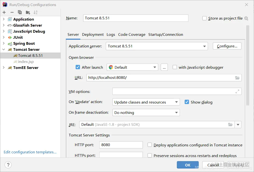 idea部署tomcat网页localhost:8080/文件名报错，要用localhost:8080/Web_war_exploded/文件名路径打开问题解决 - 掘金