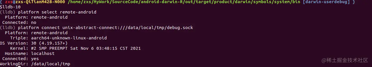 【安卓】使用lldb调试Android native源码一、环境准备 1.1 安装llvm 安装方法参考：https:/ - 掘金