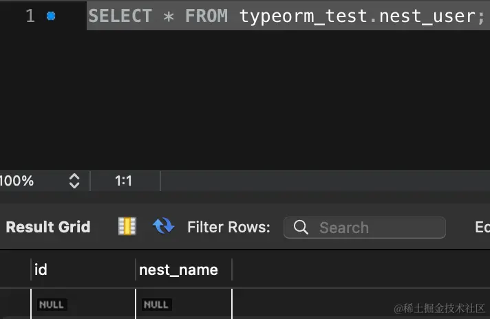 Nest 集成 TypeORM本文重点介绍了在 NestJS 中使用 TypeORM 的过程，包括创建 Nest 项目、 - 掘金