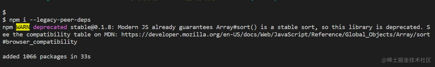 npm错误——npm ERR! code ERESOLVE 解决方法（依赖冲突、无法解析依赖） - 掘金