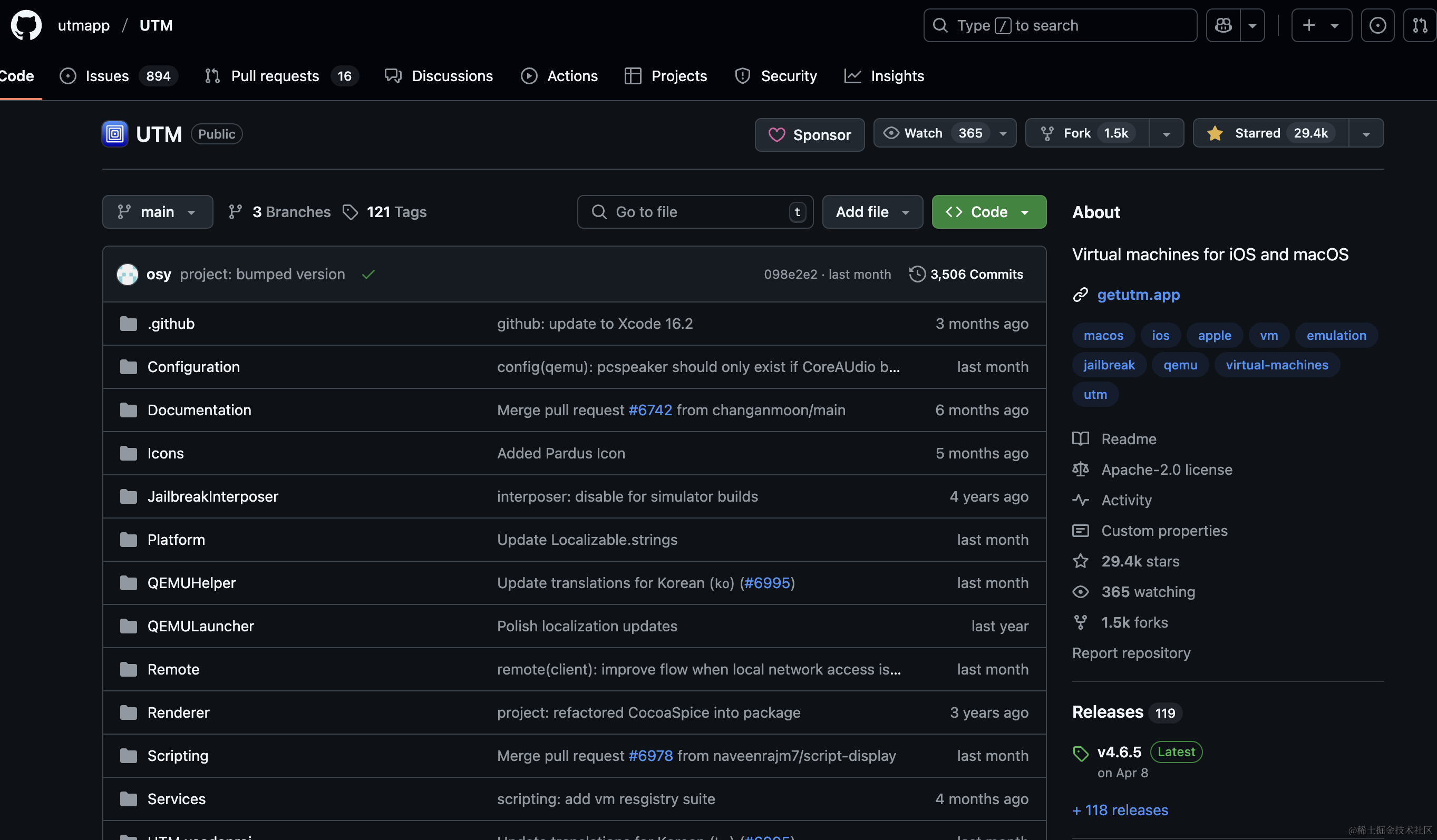 开源免费iOS或macOS安装虚拟机运行window/Linux系统官网地址：UTM 开源地址：https://git - 掘金