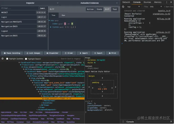 用react Native调试器调试你的应用程序在本教程中，我们将向你展示如何使用react Native Debugg 掘金