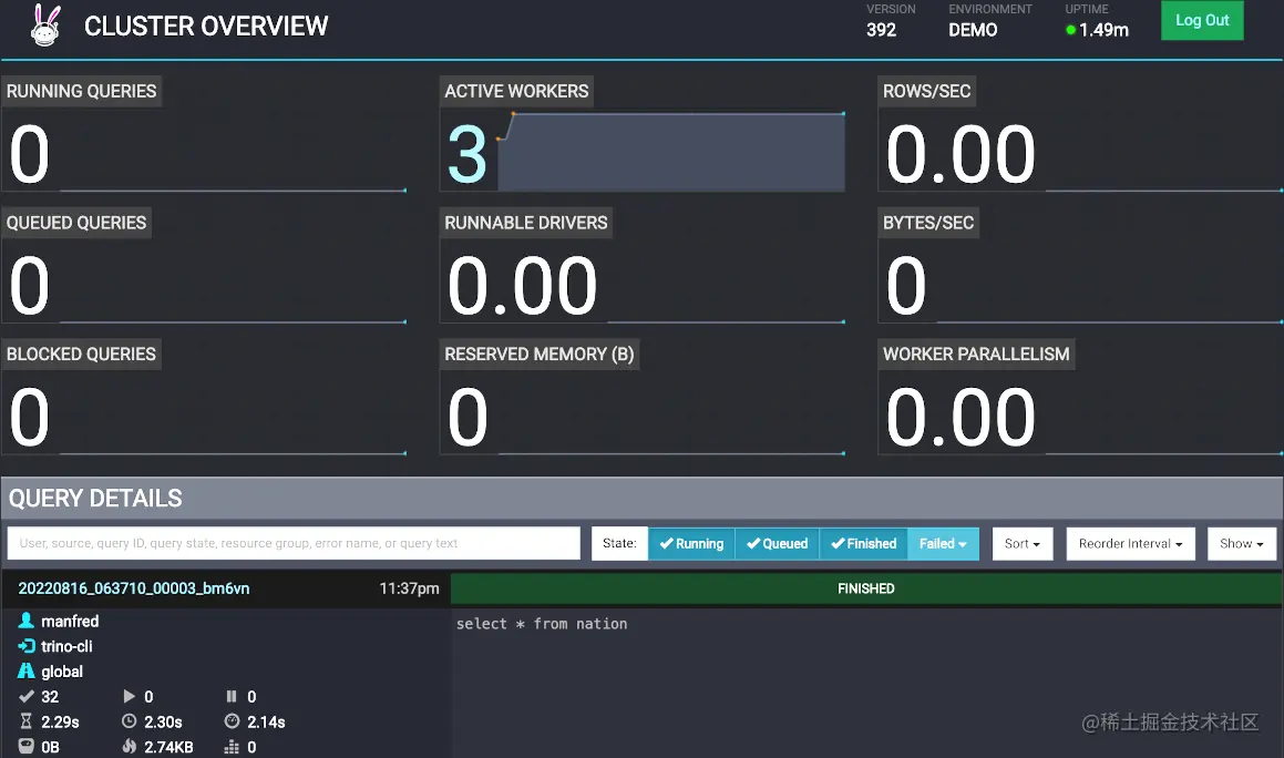 《Trino权威指南》第三章：使用Trino恭喜！在前几章中，您已经了解了Trino并学会了如何安装、配置和启动它。现在 - 掘金