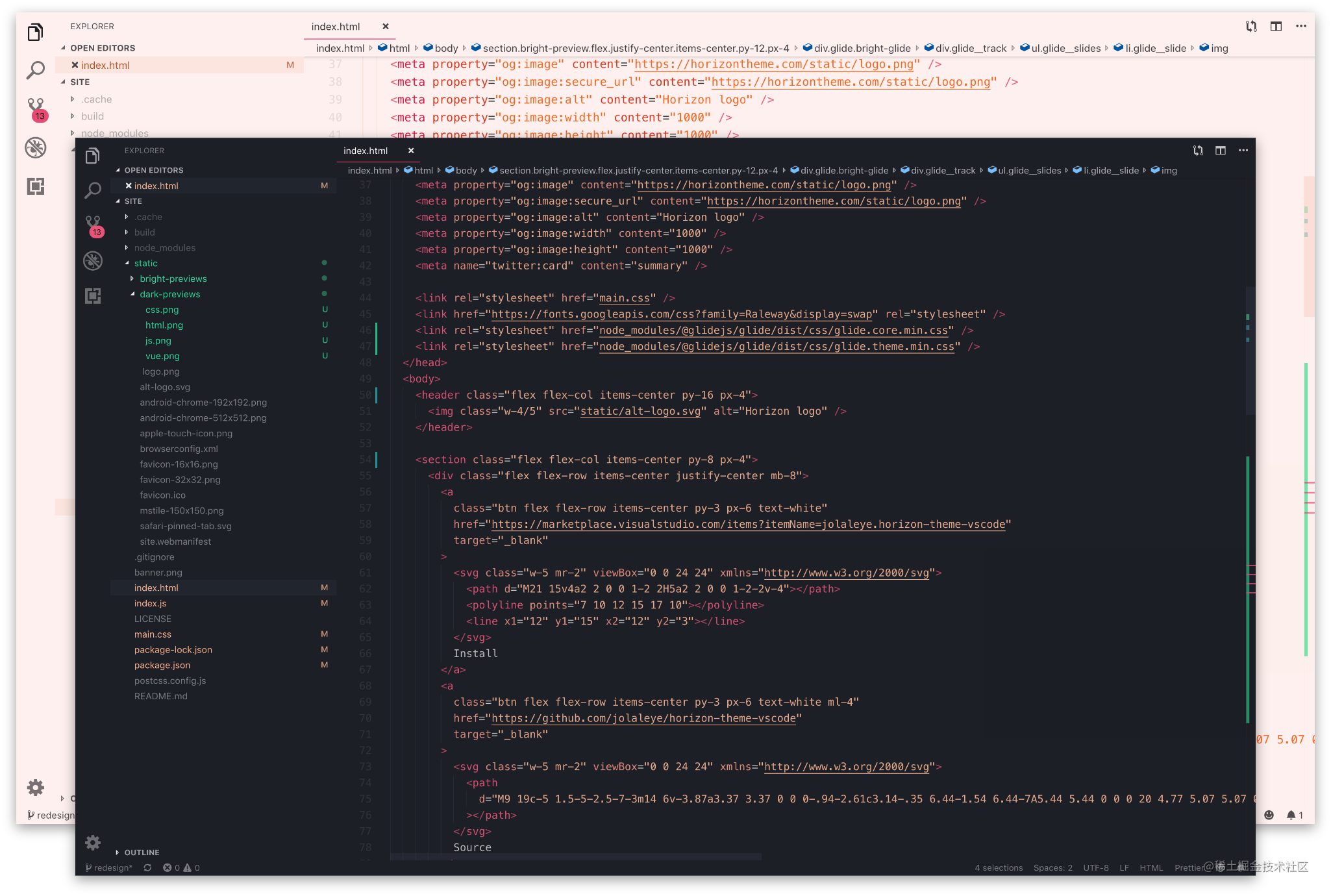 20个我最喜欢的VS Code主题 - 掘金