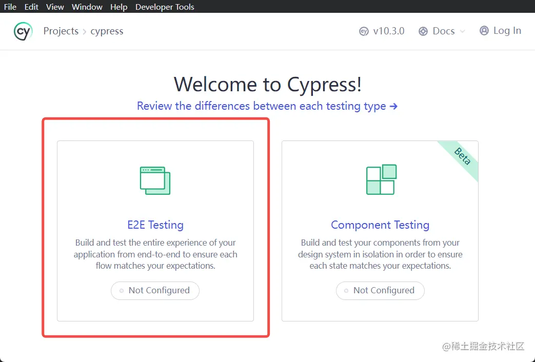 Cypress快速部署+使用指南+视觉回归测试快速部署前端e2e测试框架，内附使用指南和视觉回归测试教程，结合实际测试场 - 掘金