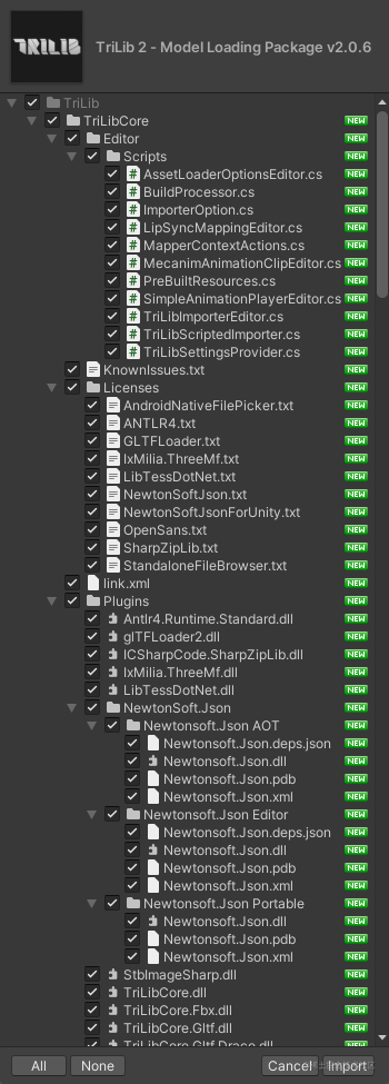 Unity插件分享——TriLib 2 - Model Loading Package - 掘金