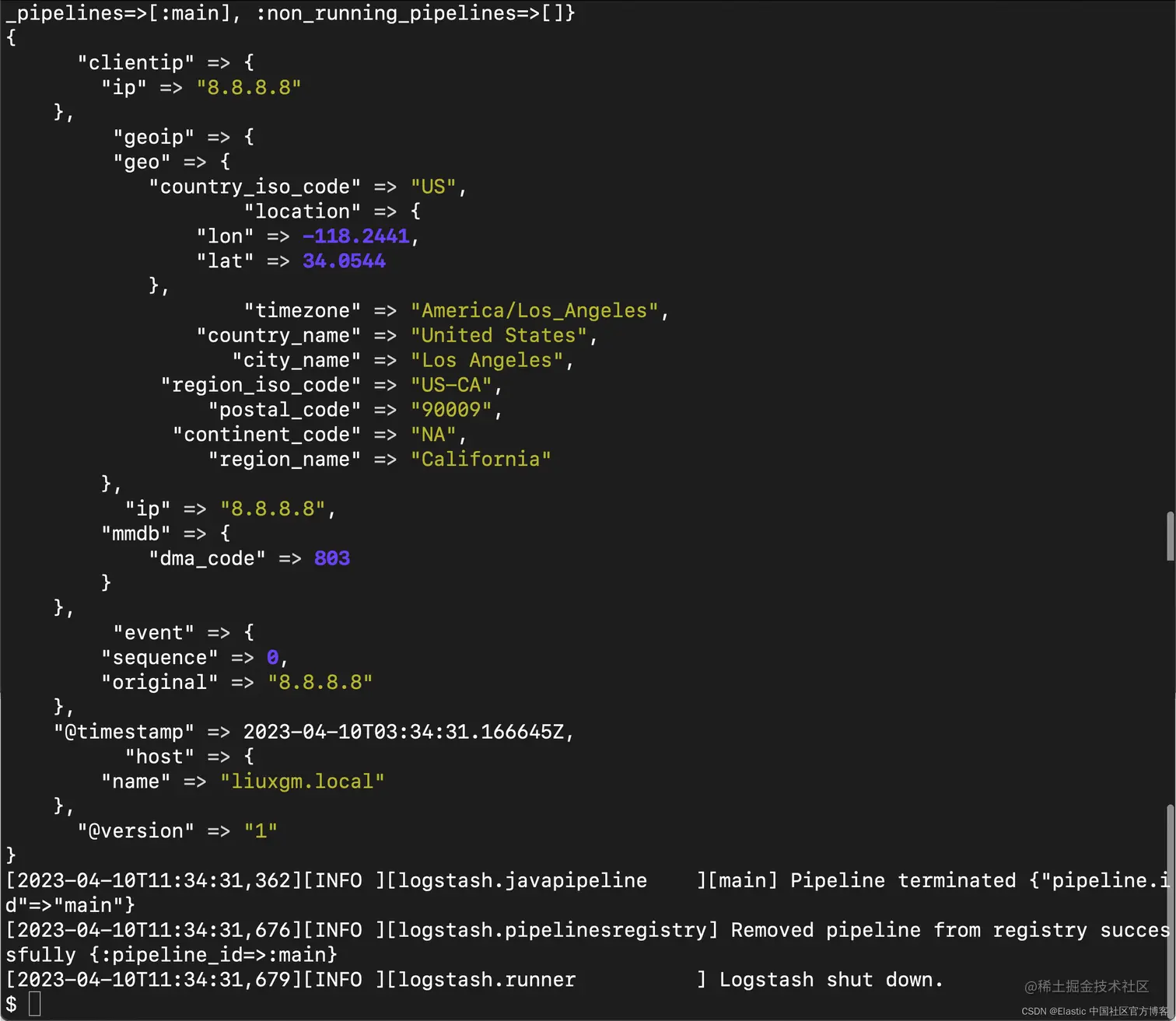 Logstash：通过 lookups 来丰富数据如果你想了解更多关于 lookup 的内容，请参阅文章 “Elasti - 掘金